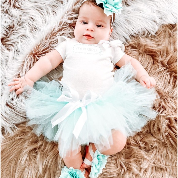 Dresses | Tutu Cute Mint Tut Bear Foot And Hairband | Poshmark